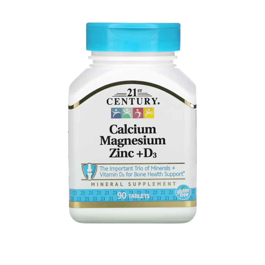 21st Century, Calcium Magnesium Zinc + D3, 90 Tablets - Mr. Vitamin Protein