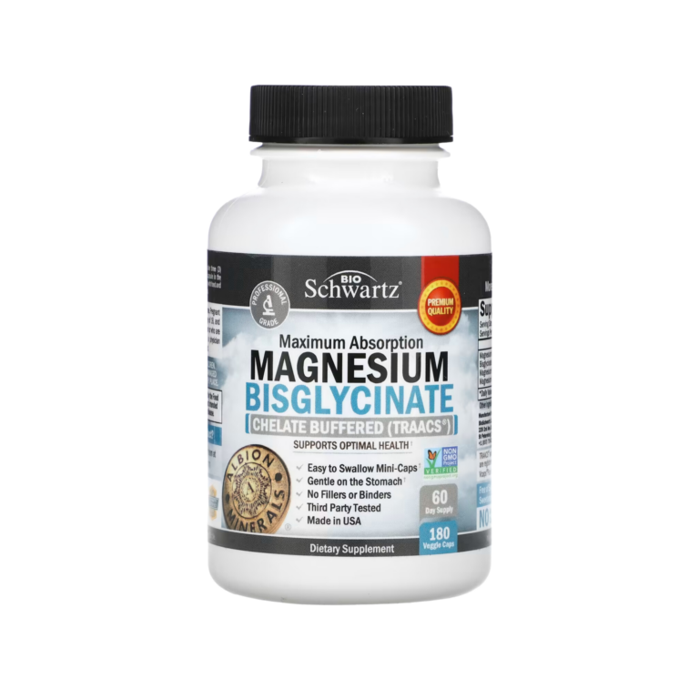 BioSchwartz, Maximum Absorption Magnesium Bisglycinate, 180 Veggie Caps ...